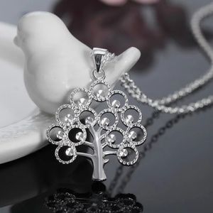 Jewelry | Rhinestone Tree Of Life Necklace Silver Chain | Poshmark